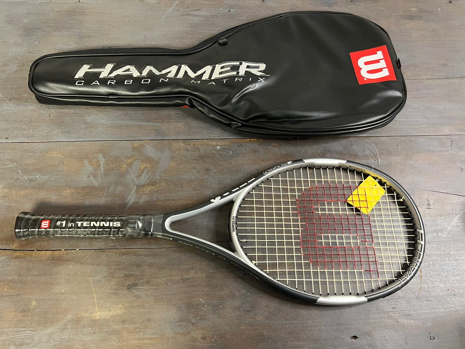 Wilson H-Rival 112” ISOGRID Carbon Matrix Tennis Racquet 4 1/2 Good for ...