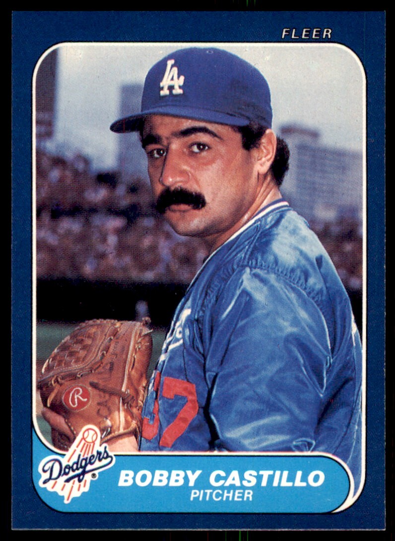 1986 Fleer Bobby Castillo . Los Angeles Dodgers #127 | eBay
