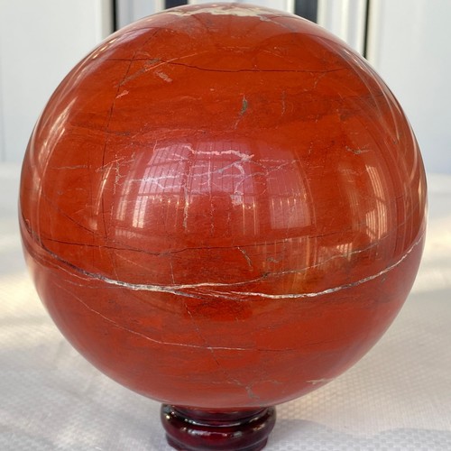 Natural Red jasper Sphere Quartz Crystal reiki Ball Healing 2080G | eBay