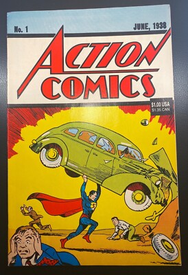 Action Comics #1 NM- 1992 Reprint DC Comics 1938 | eBay