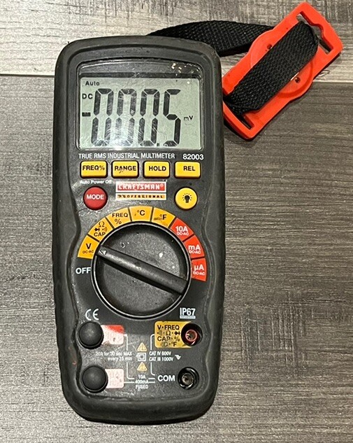 Craftsman Professional Multimeter Craftsman Digital Auto Ranging