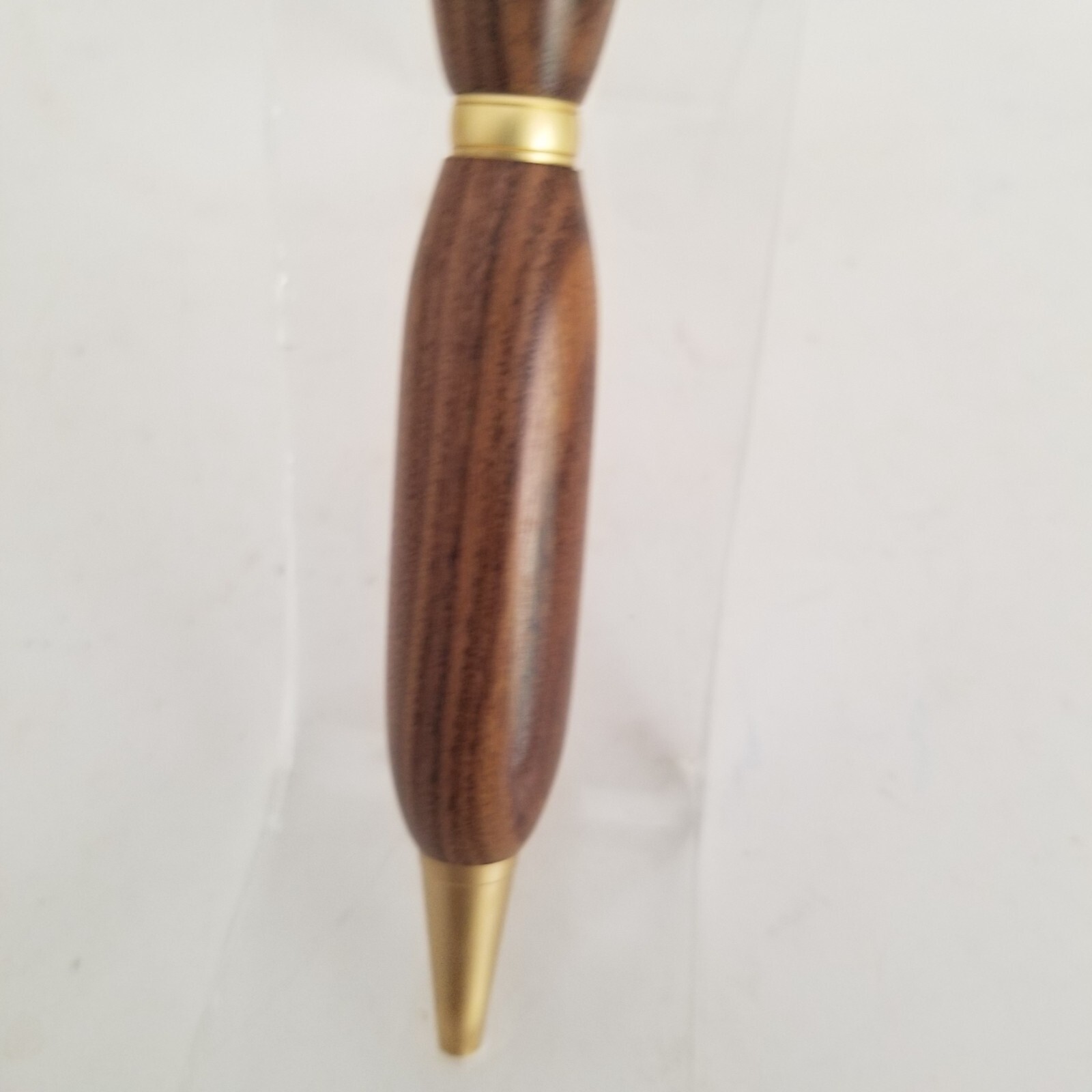Ballpoint Pen Morado Wood Satin Gold Trim Twist Action Black Ink ...