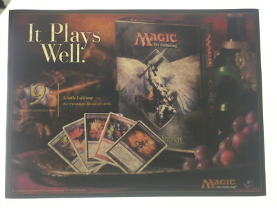 unused MTG Magic The Gathering 9th Edition Window Cling Sticker NEW 12. ...