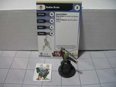 =Star Wars Miniatures DARK TIMES Rodian Brute 31/40 with card = | eBay