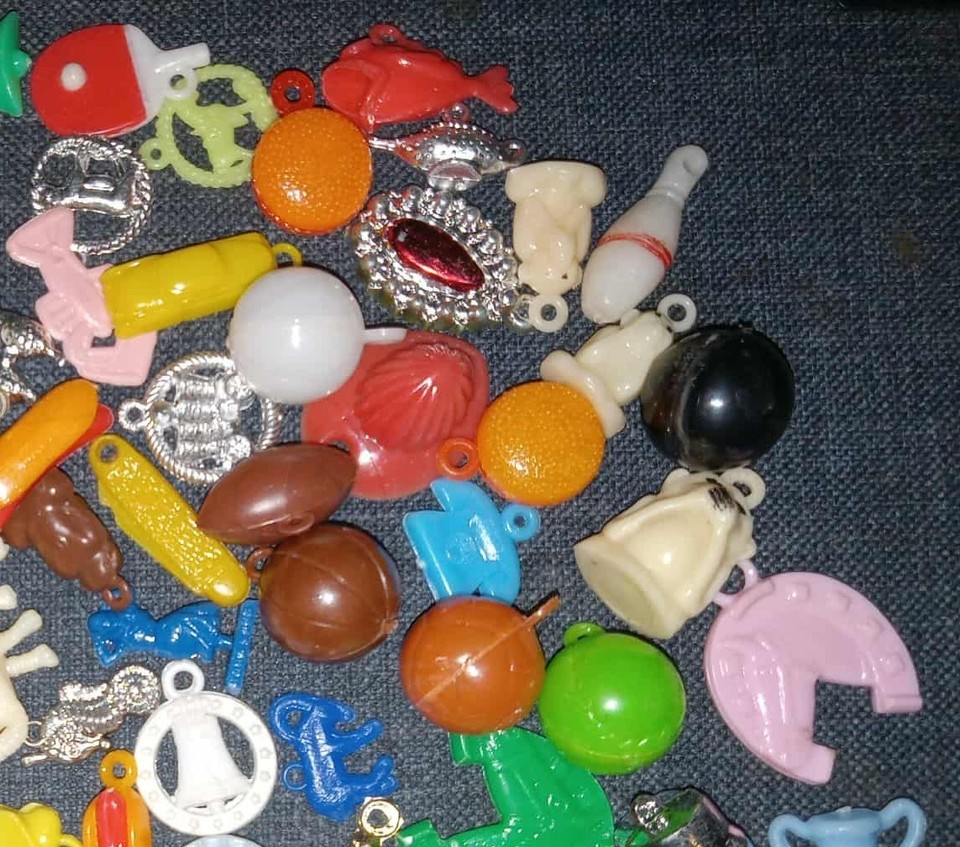 Vintage Gumball Machine Charms Toys 60s 70s Mickey Mouse Sports ...