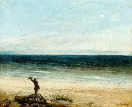 Gustave Courbet Beach at Palavas Giclee Print on Canvas 8x10 Landscape ...