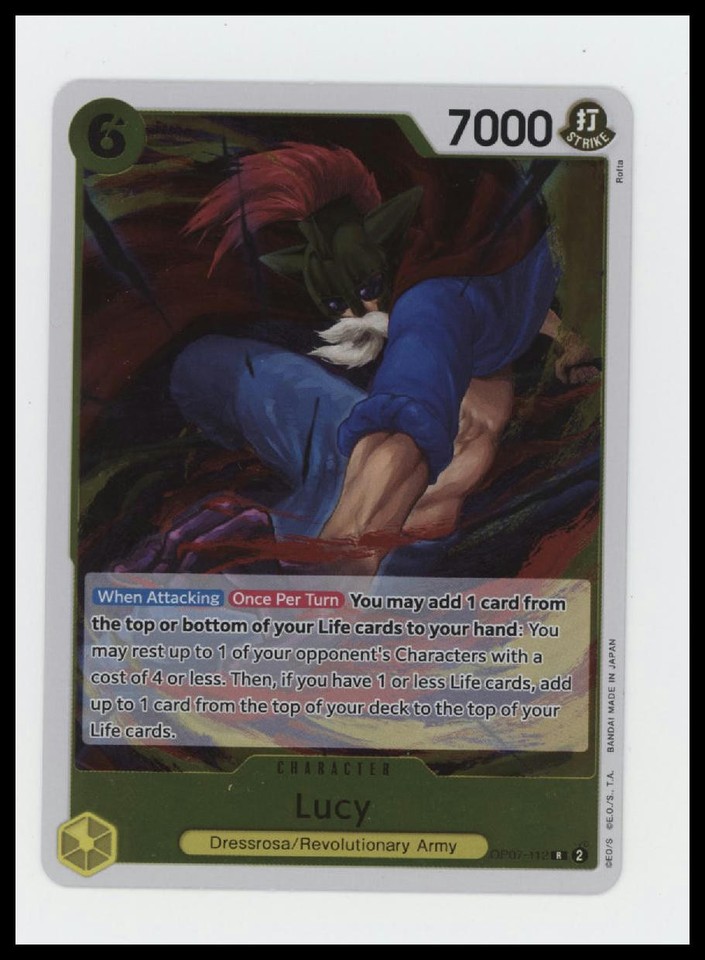 Lucy #OP07-112 500 Years in the Future - One Piece CCG | eBay