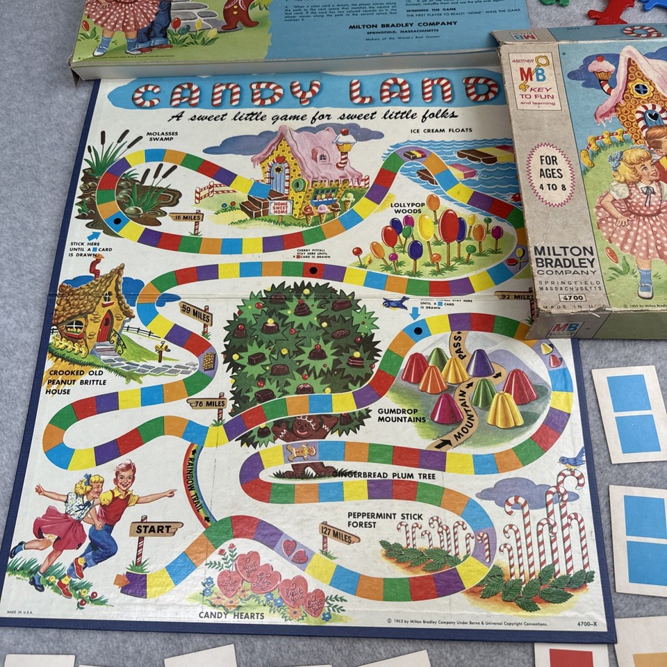 Vintage 1955/1962 Candy Land Candyland Milton Bradley Board Game | eBay