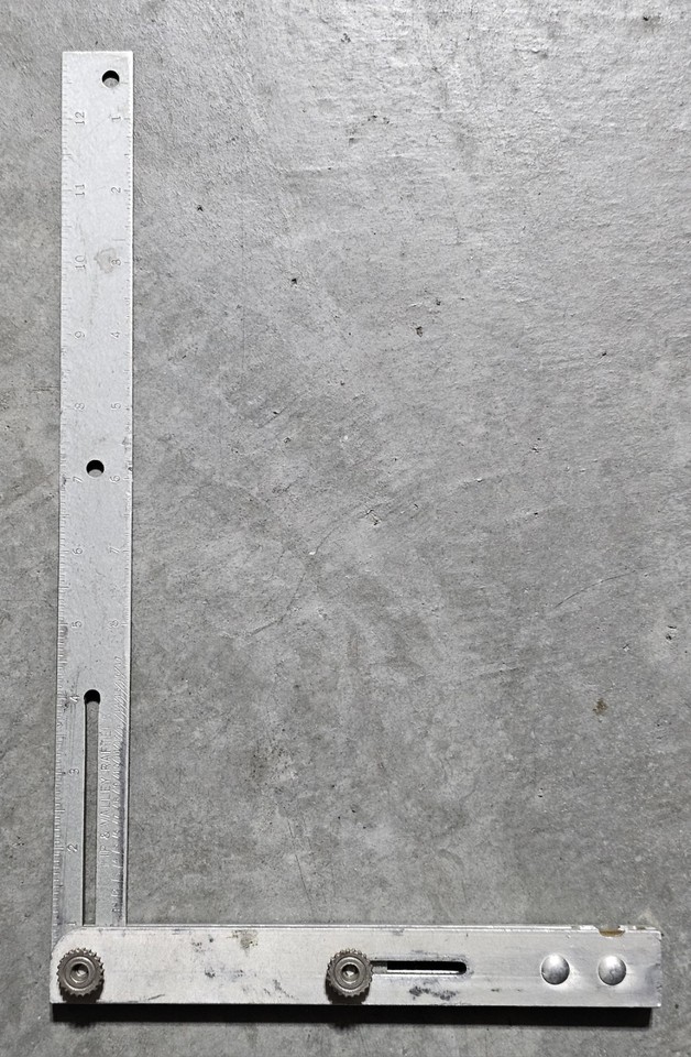 Vintage Squangle By Mayes - Aluminum Tool For Roof Pitch With Level ...