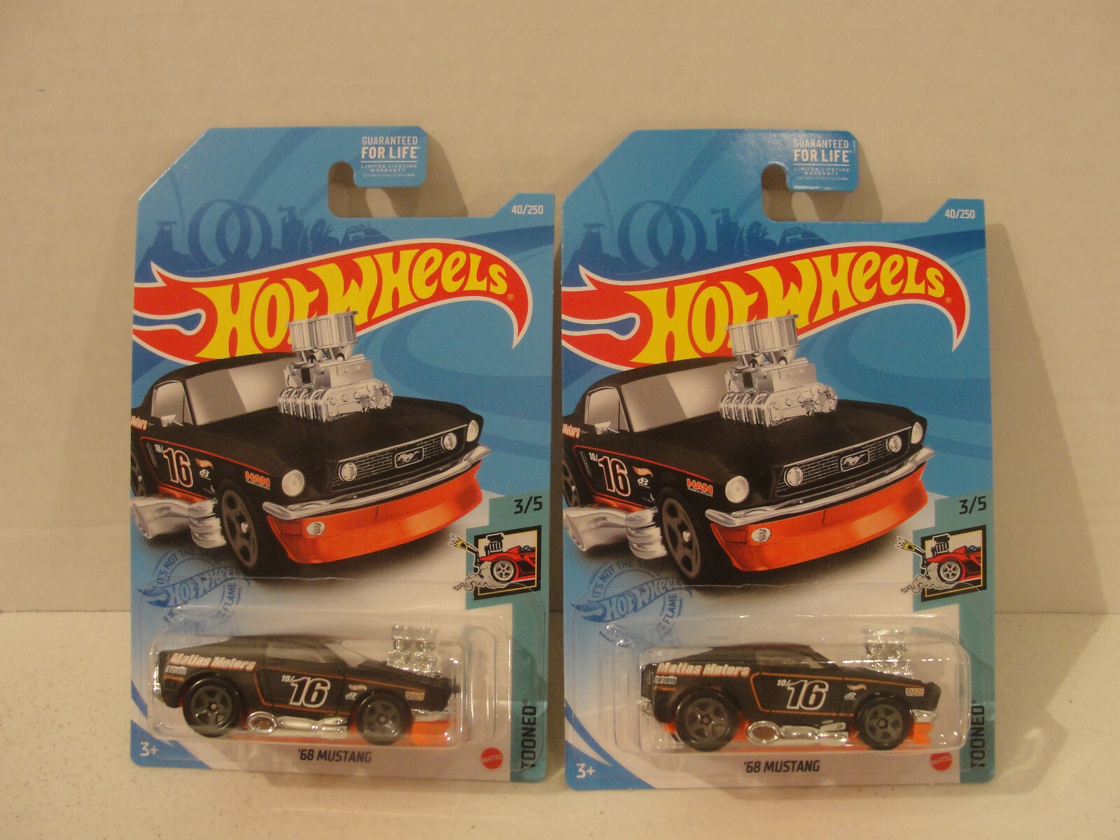 HOT WHEELS - Lot of 2 - '68 MUSTANG - TOONED - NEW 2021 - C18 | eBay