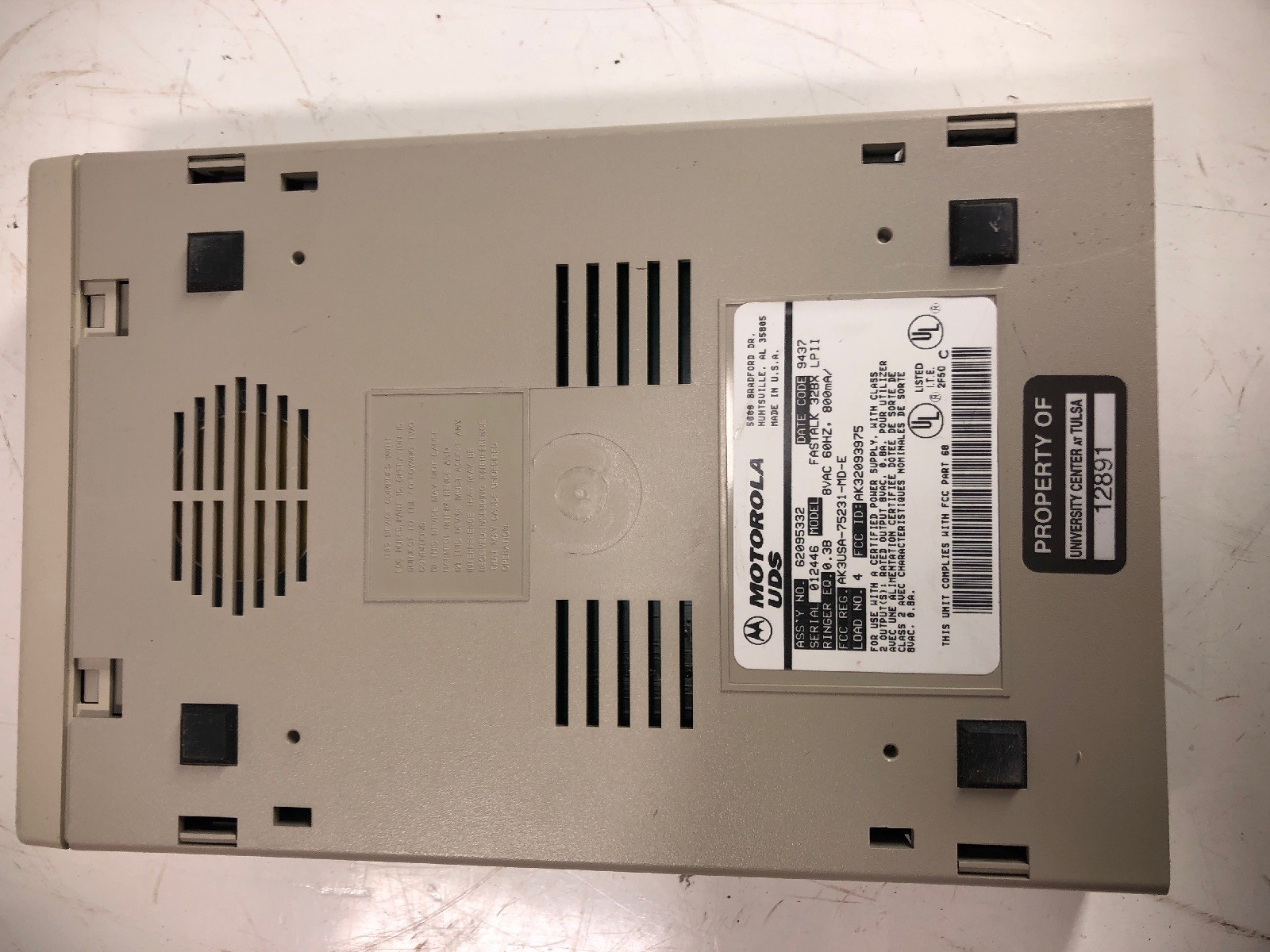 UDS Motorola FasTalk 32BX LPII external modem assy no 62095332 | eBay