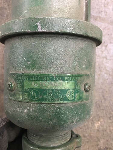 APPLETON ADP6034-B POWERLITE 60A 3W 4P 250VDC, 600VAC INDUSTRIAL PLUG ...