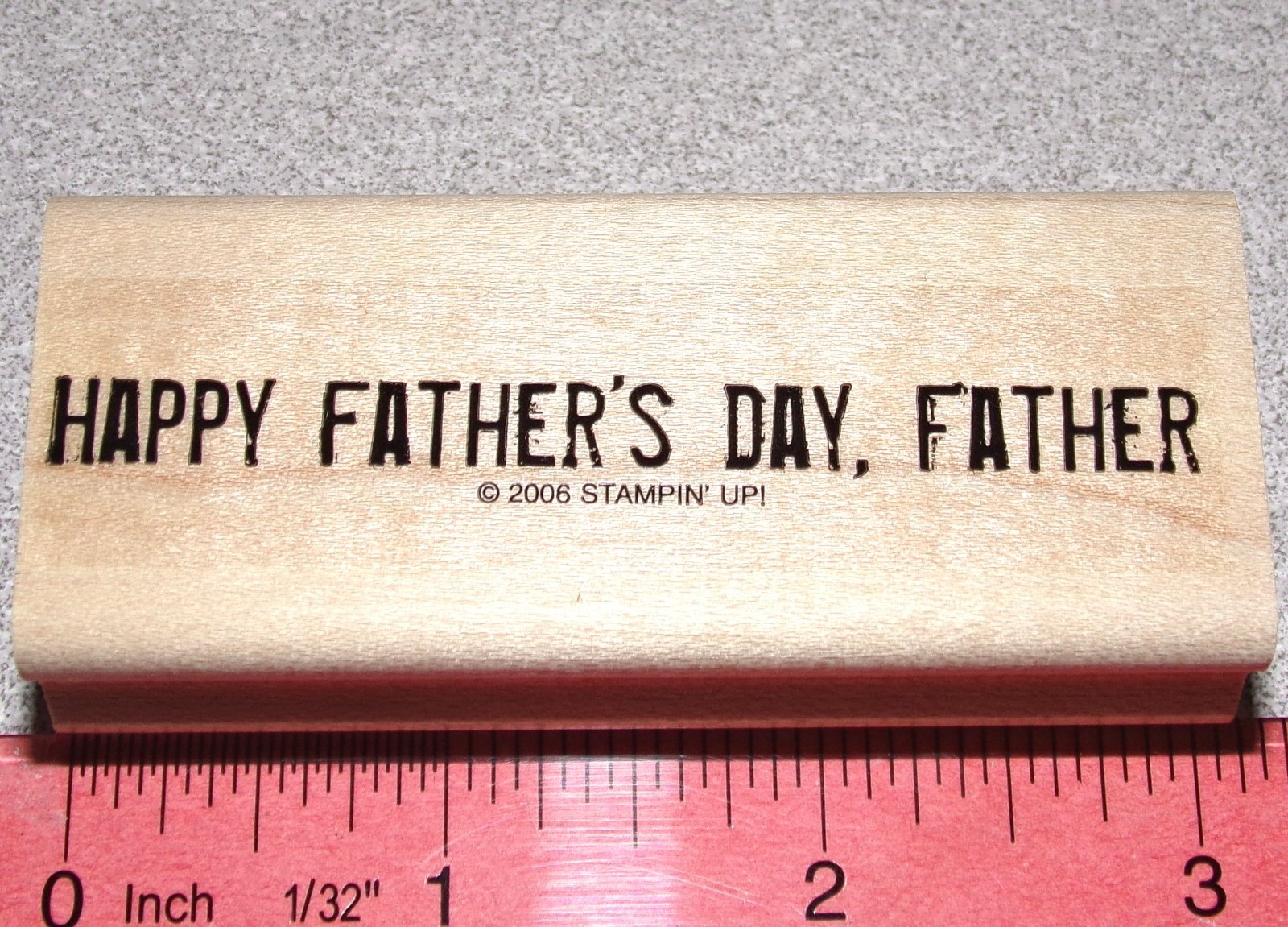 Happy Father's Day Rubber Stamp Dad Bold Print by Stampin Up All Around ...