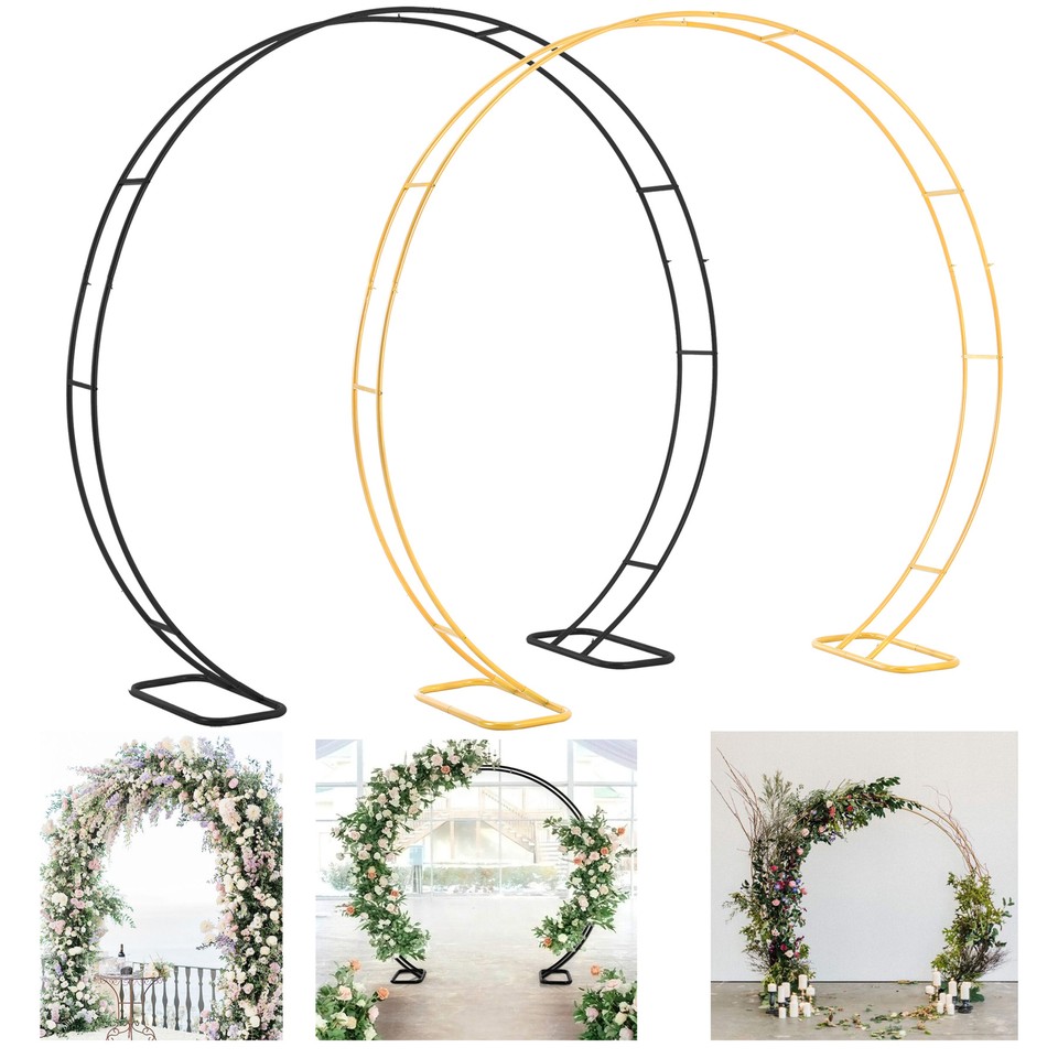 Metal Wedding Arch Frame Backdrop Free Standing Events Venue Sturdy ...