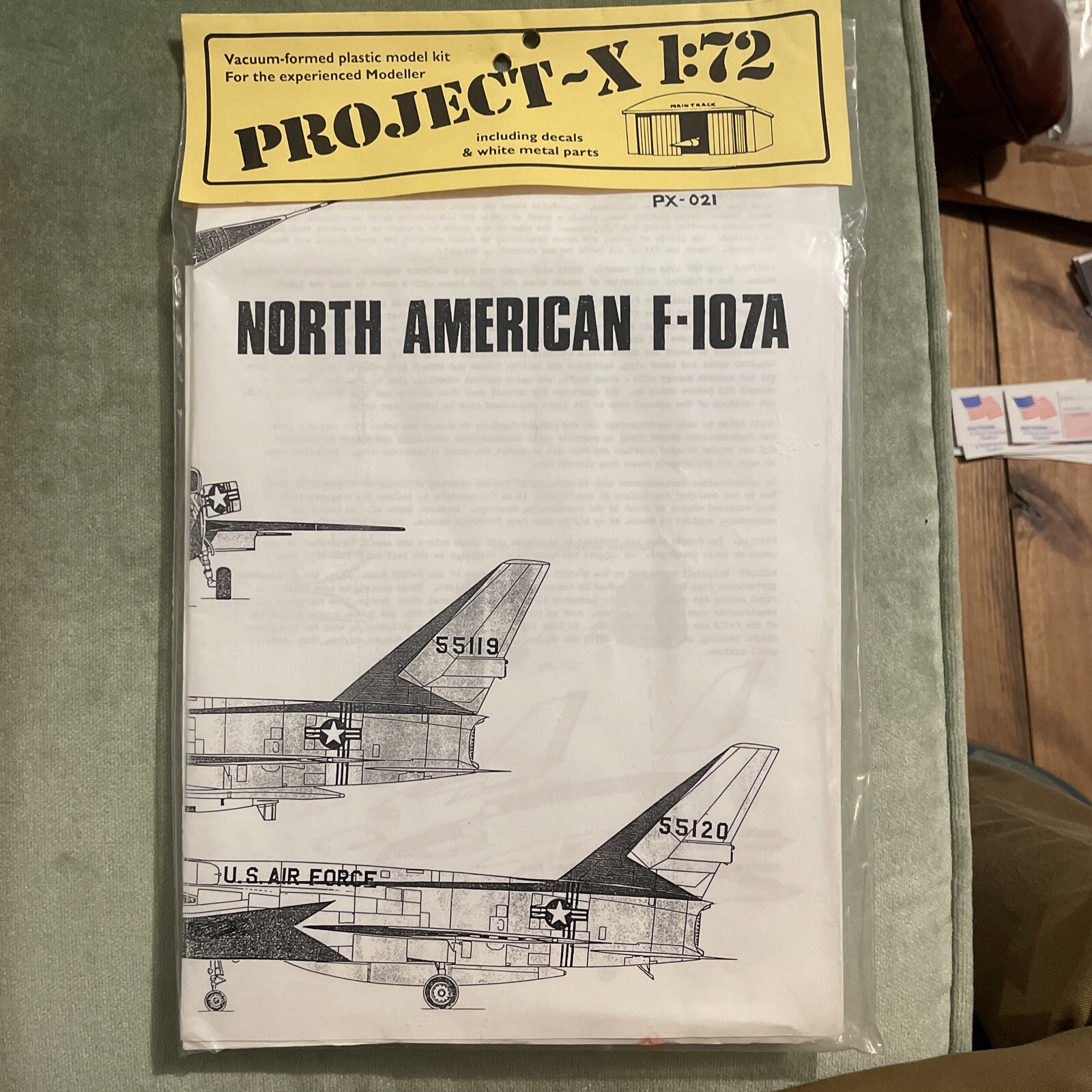 93-021 MAINTRACK 1/72nd Scale NORTH AMERICAN F-107A Vacuum Formed ...