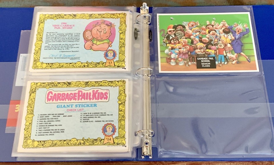 1986 GARBAGE PAIL KIDS SERIES 2 COMPLETE 15 CARD 5x7 GIANT STICKER SET ...