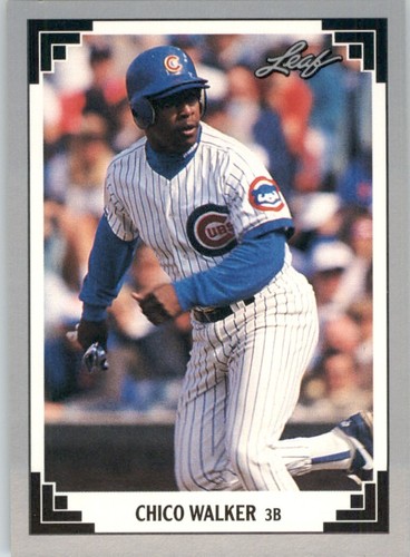 1991 Leaf Chico Walker Chicago Cubs #501 Baseball Card | eBay