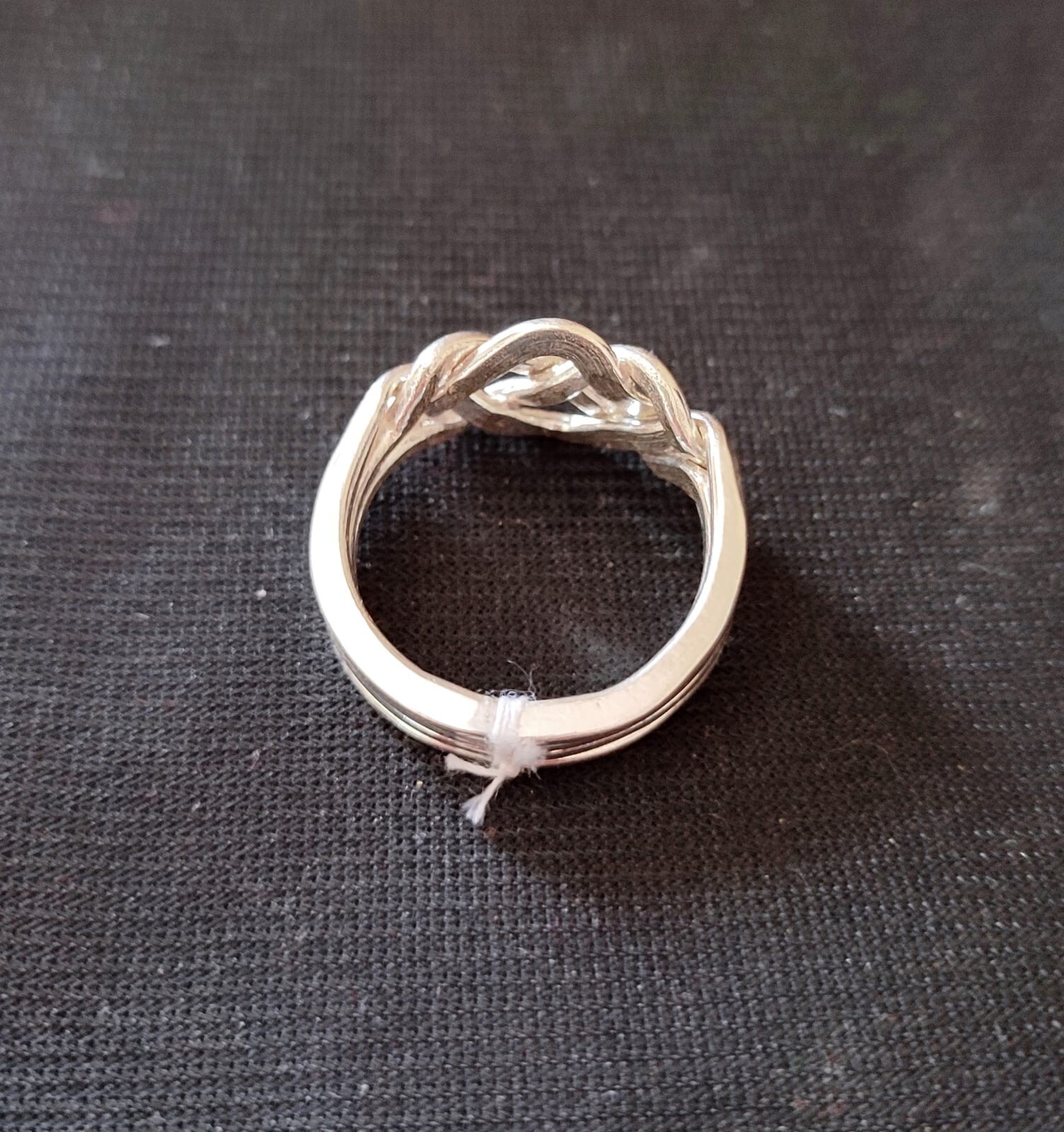 4 Band 1 Knotted Puzzle Ring Silver Ring Jewelry For Men Unique Gift ...