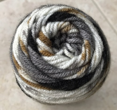I LOVE THIS YARN Eagle Gold Black Gray Acrylic Hobby Lobby 5 oz NEW 4 ...