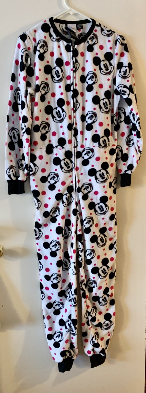 Disney Mickey Mouse Sleeper Pajama Adult Size Small O… - Gem