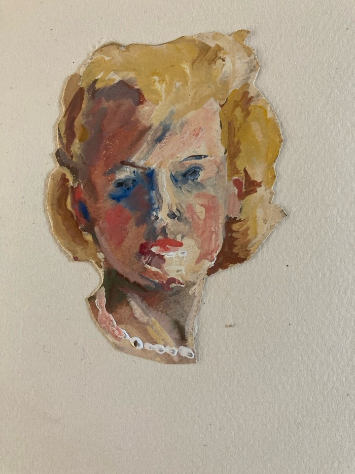 Very Beautiful Painting Portrait Woman Painter Artist Fauvism 1950 ...