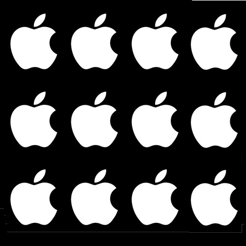 Small Apple logo Decal iPhone Laptop Window Sticker | eBay