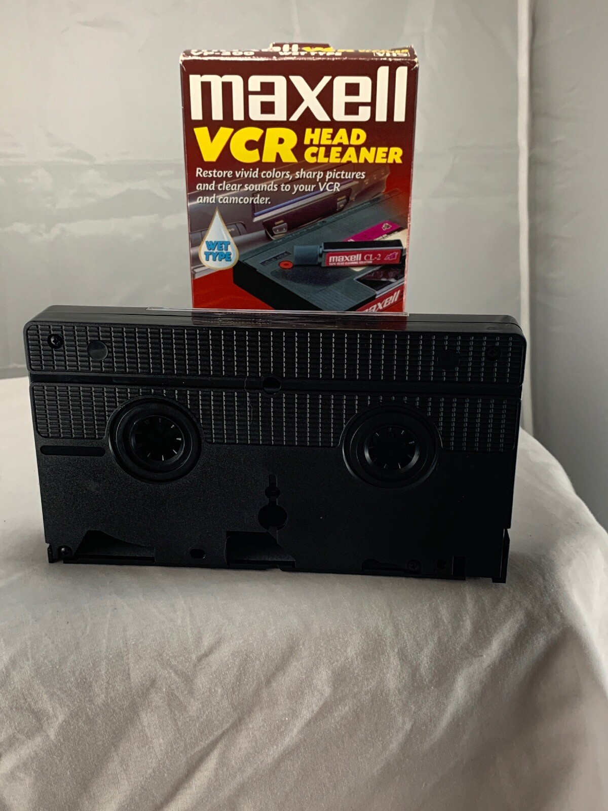 Maxell VP-200 VCR Head Cleaner Wet Type Empty Solution Bottle | eBay