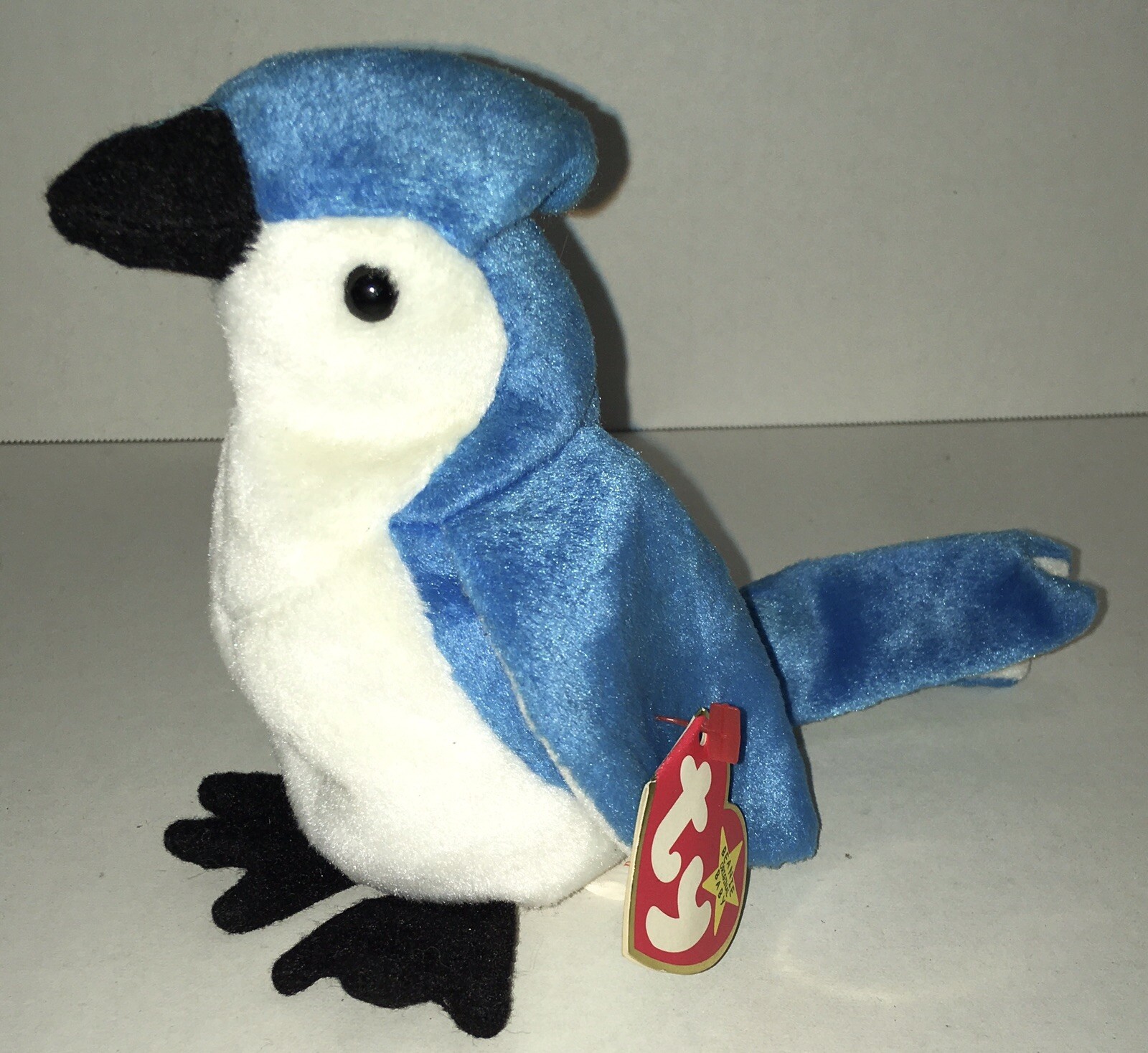 Ty® ROCKET The Blue Jay Beanie Baby Plush Toy #4202 - INTRO 1997 ...