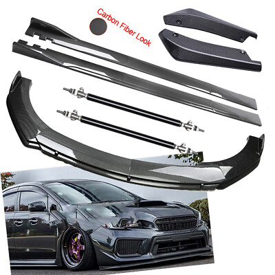 For Subaru Legacy Front Bumper Lip Rear Splitter Spoiler Carbon Fiber ...