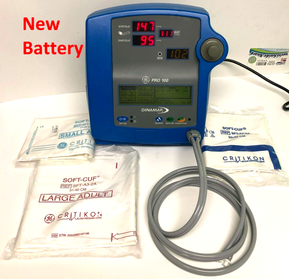 GE Dinamap Pro 100 DP Vital Signs Monitor Blood Pressure NIBP BP ...