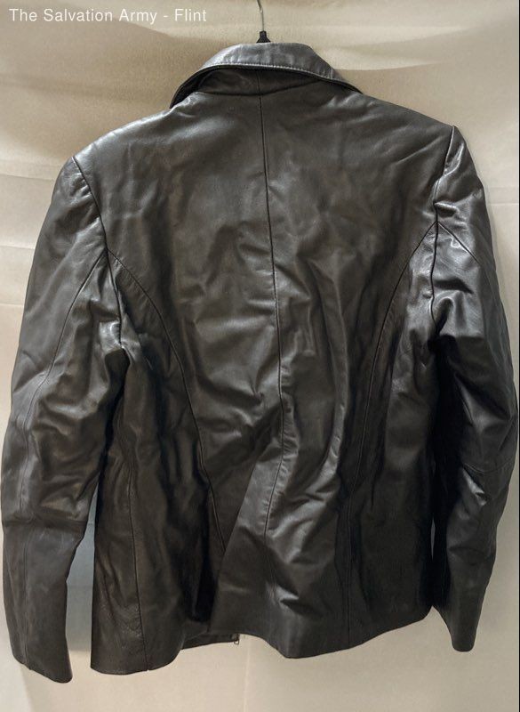 Excelled Collection Womens Brown Leather Long Sleeve Full-Zip Jacket ...