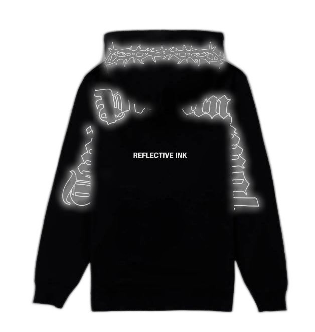 NEW Twin Paranormal Mens 2XL Dead and Devoted Reflective Ink Hoodie ...