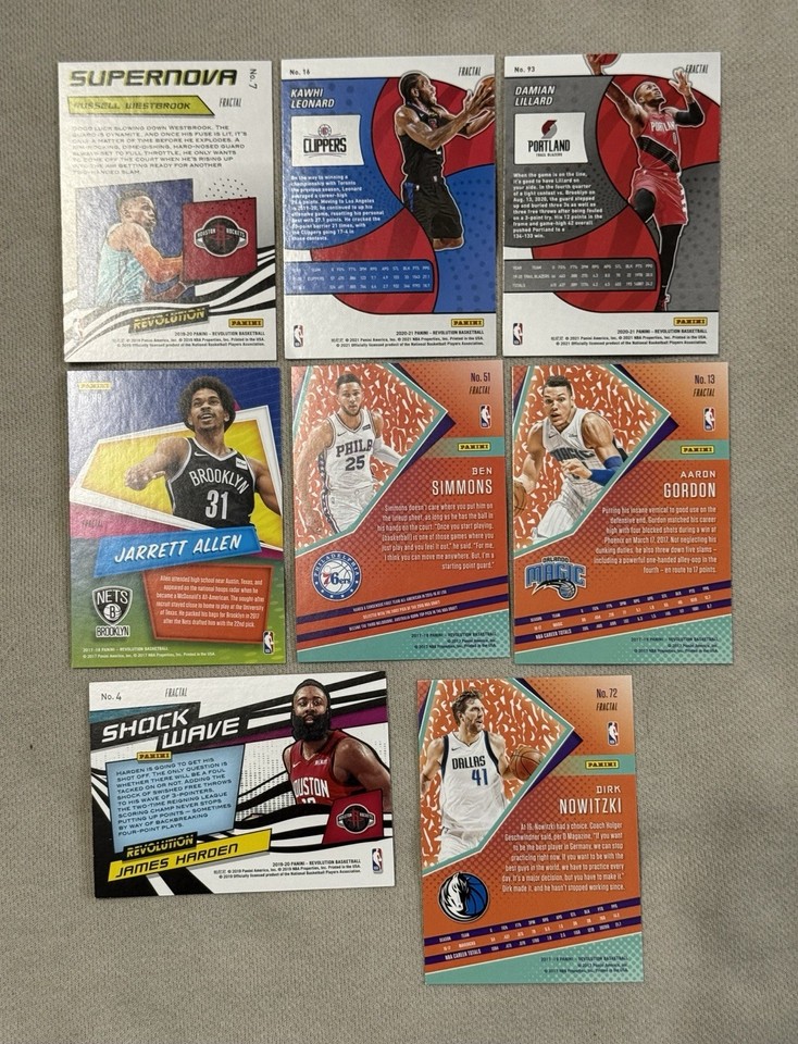 8 Nba Revolution Fractal Cards Lot!! | eBay