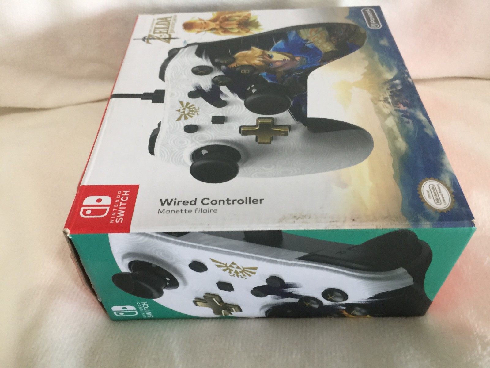 Nintendo Switch Zelda Breath of the Wild Wired Controller PowerA Opened ...
