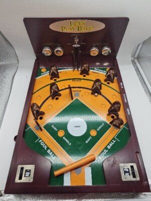 New-Old-Stock!, Lets Play Ball Series, Arcade Baseball Action Wooden ...