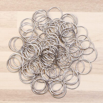 10 Stainless Steel Jump Rings Silver Split Rings 14mm 19 Gauge Open Findings | eBay