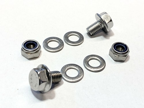5 St. Schraube DIN EN 1665 M8x12 Edelstahl A2 + Mutter M8 A2 + 2x U ...