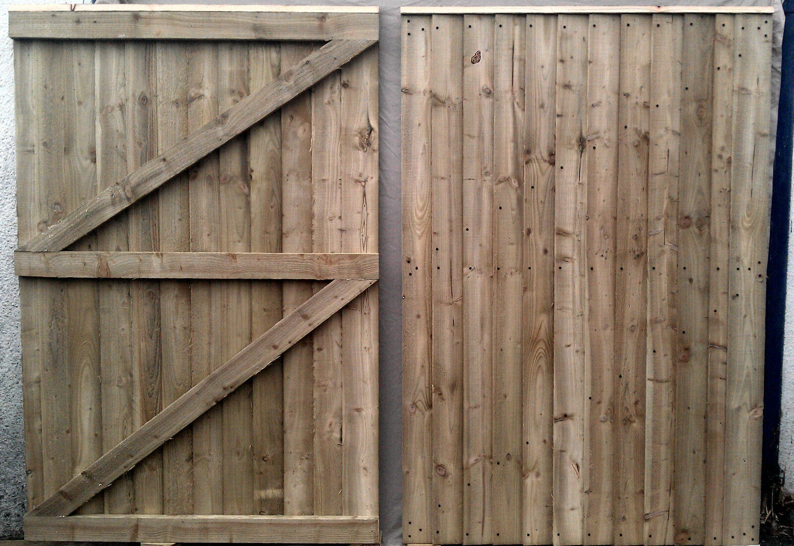 Garden Gates, Driveway gates,Wooden Driveway Gates, 11ft wide wooden ...