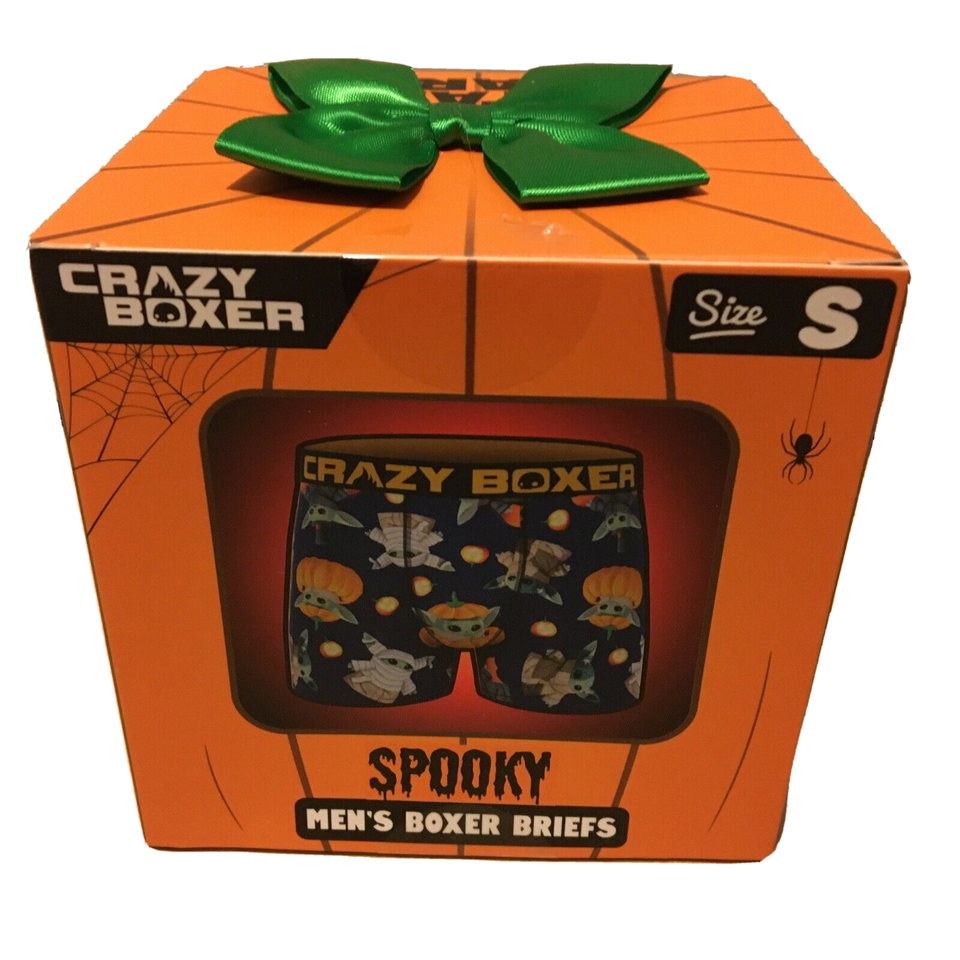 STAR WARS MANDALORIAN SPOOKY Halloween Crazy Boxer Briefs Men's Size S ...