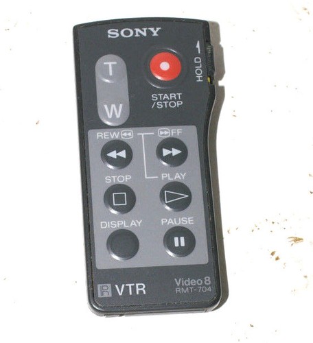 SONY RMT-704 VTR REMOTE CONTROL MODEL : CCD-TR212, CCD-TR3, CCD-TR353 ...
