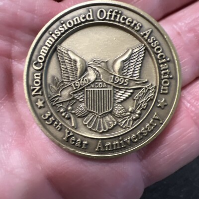 Non Commissioned Officers Association 35th Anniversary Challenge Coin ...