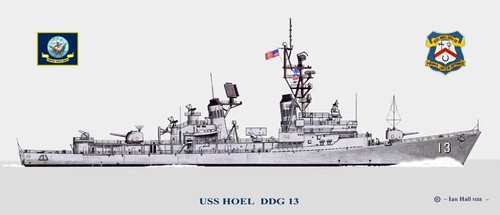 USS Hoel DDG-13 Ship Print US Navy | eBay