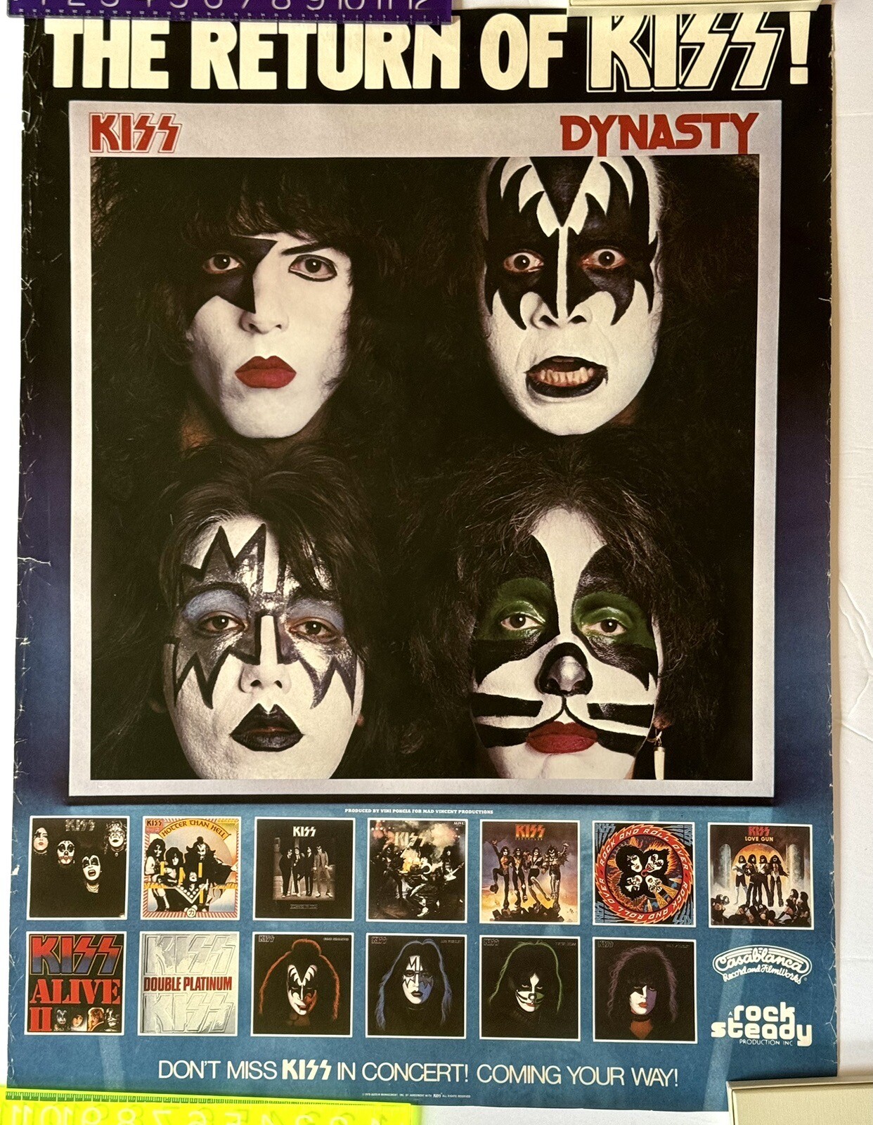 KISS 1979 Dynasty The Return Of KISS Casablanca Records Promotional ...