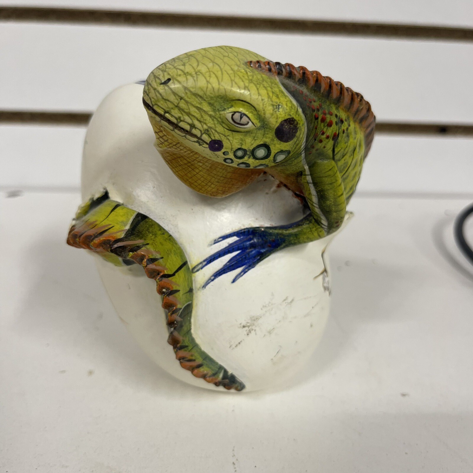 Vtg Mexican Ceramic Hatching Egg with Lizard 5” Artist Signed Nice | eBay