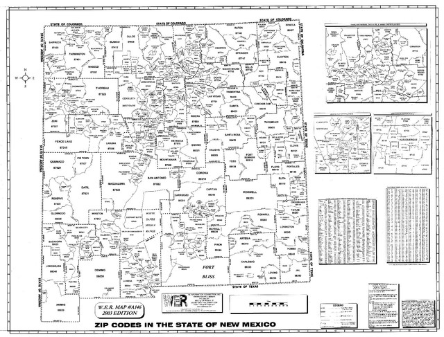 Zip Code Map New Mexico - Map
