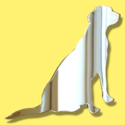Labrador Sitting Dog Shaped Acrylic Mirrors - Various Sizes | eBay