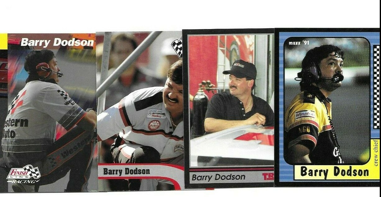 NASCAR 4 BARRY DODSON RACING CARDS BORN IN WINSTON SALEM NORTH CAROLINA ...