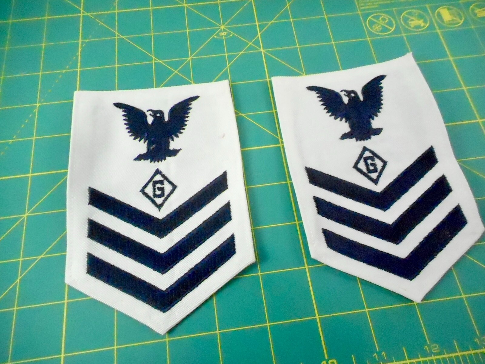 VINTAGE WWII NAVY GUNNY INSTRUCTOR PATCH LOT OF 2 LOT 2 | eBay