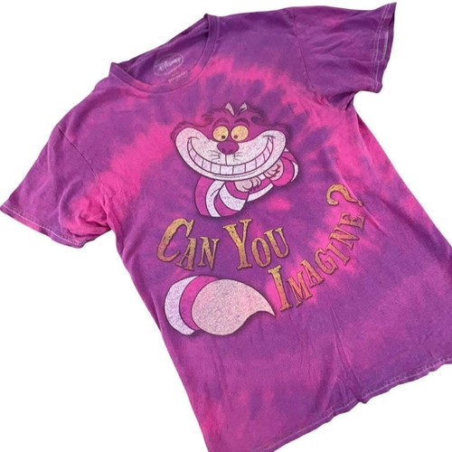 Vintage/y2k Disney Cheshire Cat "Can You Imagine" Tie Dye Shirt Small ...