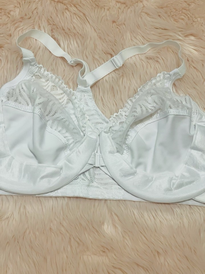 Glamorise Front Close T Back Wonderwire 1246 Underwire White Bra 48D | eBay